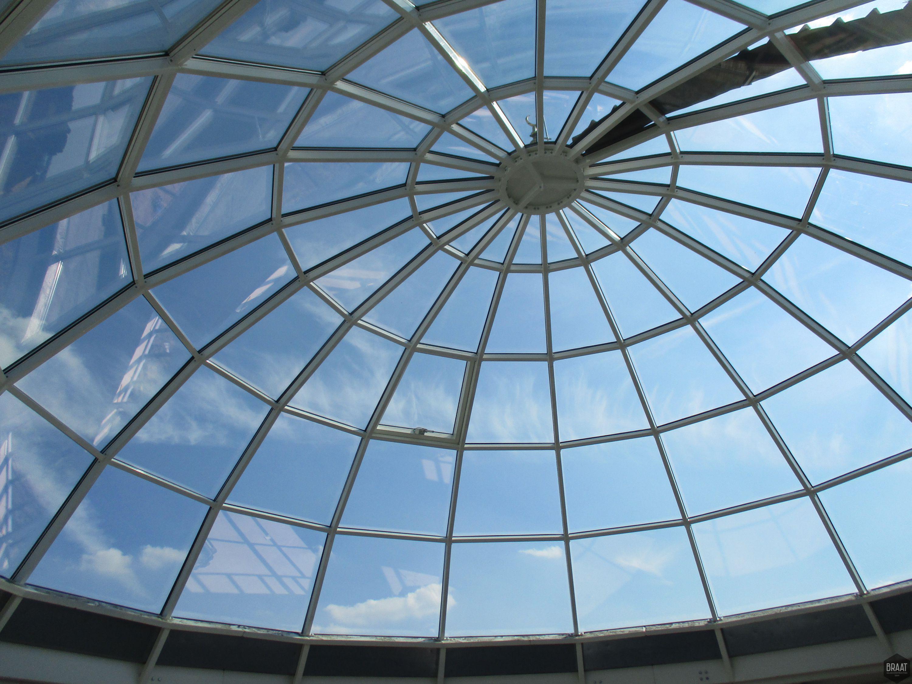 Glazen koepelconstructie | Braat glasconstructies 1844